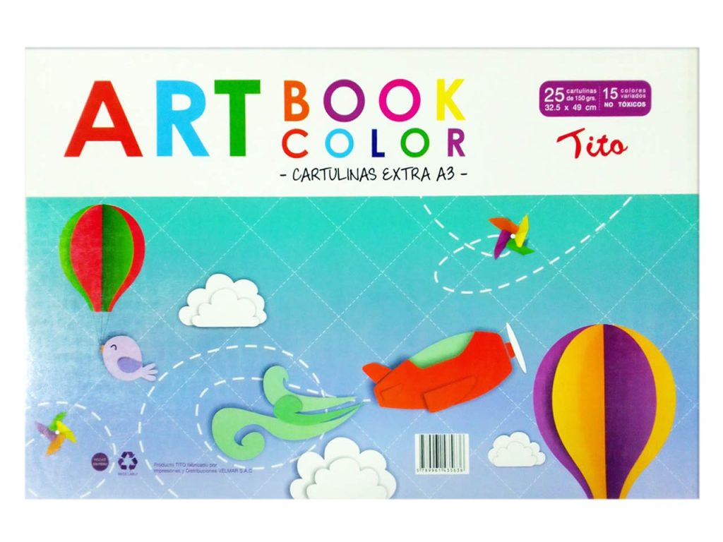 BLOCK DE HOJAS DE COLORES A3 - SCORPIO - Comercial MAC